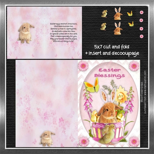 5x7 Easter Blessings Cut and Fold Mini Kit - CUP939119_77133 | Craftsuprint