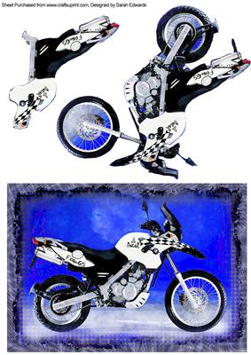 Motorbike Decoupage Sheet - CUP117142_172 | Craftsuprint