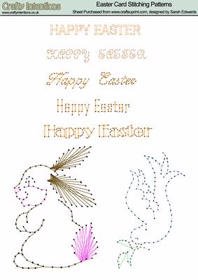 Easter Card Stitching Patterns - CUP12415_172 | Craftsuprint