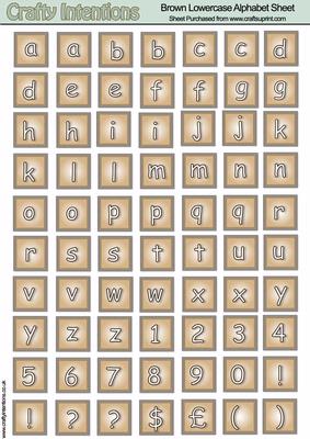 Lowercase - Brown - CUP12603_172 | Craftsuprint
