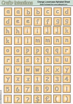 Lowercase - Orange - CUP12610_172 | Craftsuprint