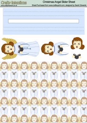 Christmas Angel Slider Sheet - CUP12653_172 | Craftsuprint