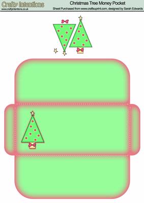 Christmas Tree Money Envelope - CUP12956_172 | Craftsuprint