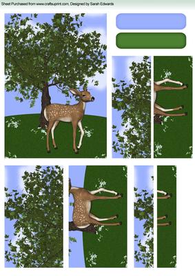 Deer Side Stacker - CUP130533_172 | Craftsuprint