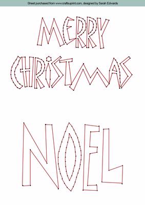 Funky Christmas Greetings Stitching Pattern - CUP13697_172 | Craftsuprint