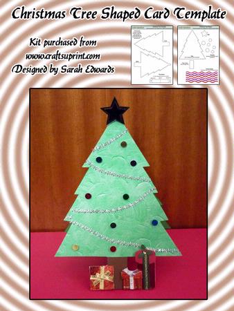 Christmas Tree Shaped Card Templates - CUP19509_172 | Craftsuprint