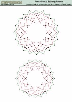 Funky Shape Stitching Pattern - CUP19636_172 | Craftsuprint