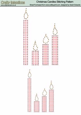 Christmas Candles Stitching Pattern - CUP22529_172 | Craftsuprint