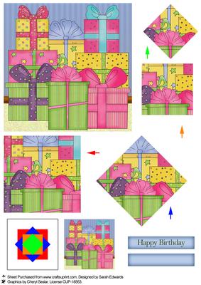 Lots of Birthday Presents Slanted Square Pyramid - CUP239171_172 ...