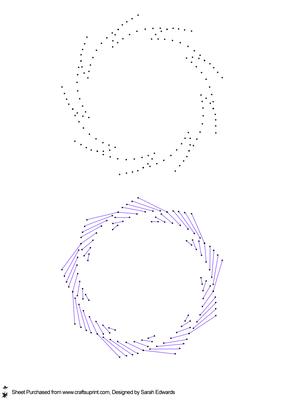 Abstract Circular Stitching Pattern - CUP241515_172 | Craftsuprint