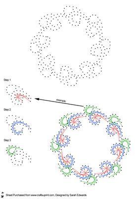 Abstract Circular Stitching Pattern 2 - CUP241522_172 | Craftsuprint