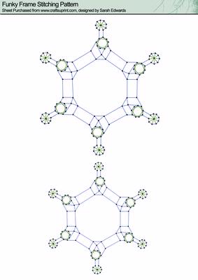 Funky Frame Stitching Pattern - CUP30017_172 | Craftsuprint