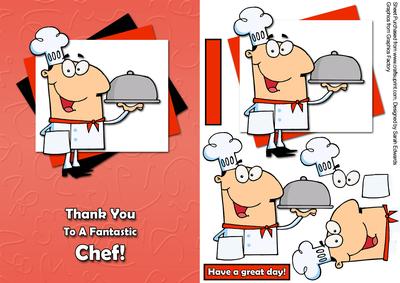 Thank You Chef A5 "professions" Card - CUP321685_172 | Craftsuprint