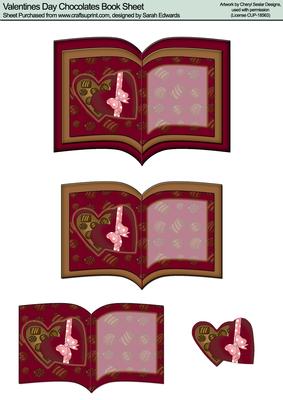 Valentines Day Chocolates Book Sheet - CUP42824_172 | Craftsuprint