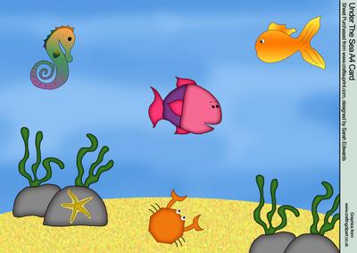 Under the Sea A4 Card - CUP62186_172 | Craftsuprint