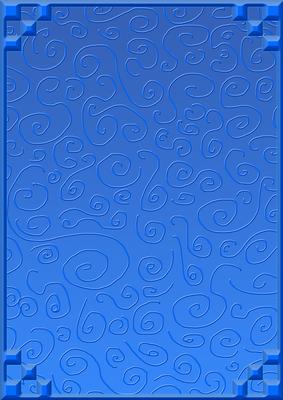 Bright Swirls with Frame Backing Paper - Blue - CUP66541_172 | Craftsuprint
