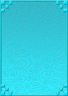 Bright Swirls with Frame Backing Paper - Cyan - CUP66543_172 | Craftsuprint
