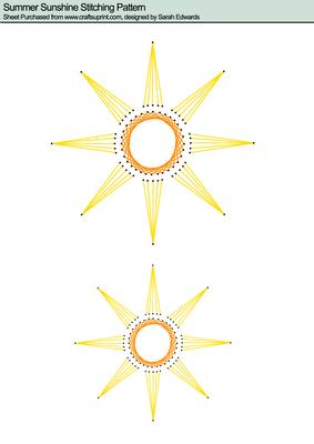 Summer Sunshine Stitching Pattern - CUP67269_172 | Craftsuprint