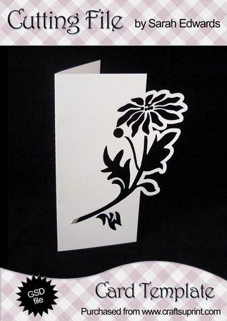 Flower Card Template 3 - CUP701458_172 | Craftsuprint