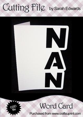 Nan Word Card - CUP701559_172 | Craftsuprint