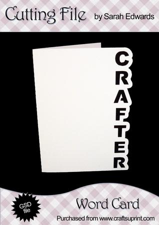 Crafter Word Card - CUP701640_172 | Craftsuprint