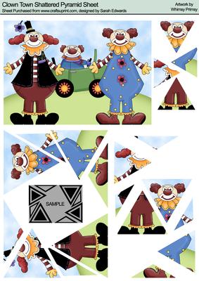Clown Town Shattered Pyramid Sheet - CUP73318_172 | Craftsuprint