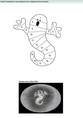 Halloween Ghost Iris Folding Pattern - CUP97087_172 | Craftsuprint