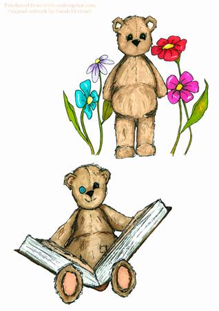 Thread Bear & Book - CUP314460_1066 | Craftsuprint