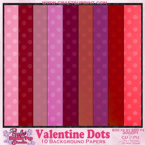 Valentine Polka Dots: Scrapbook Paper Pack - CUP1027995_93662 ...