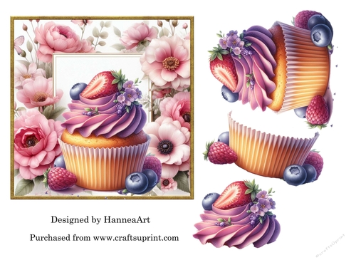 Cupcake step by step sheet - CUP1293807_73451 | Craftsuprint