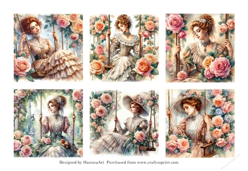 Beautiful victorian woman backgrounds, - CUP1294015_73451 | Craftsuprint