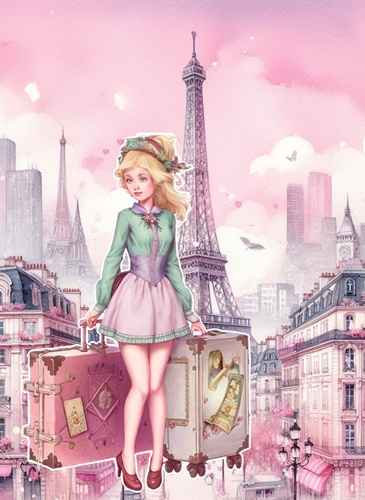 Paris A4 collage sheet, - CUP1294217_73451 | Craftsuprint