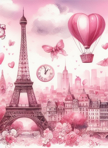 Paris A4 collage sheet, - CUP1294221_73451 | Craftsuprint
