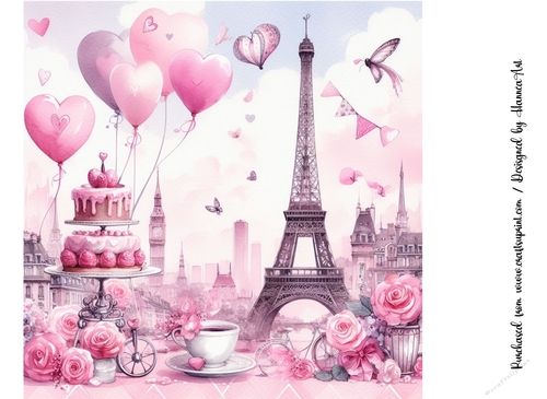 Paris background - CUP1294229_73451 | Craftsuprint