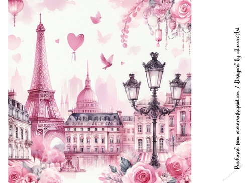Paris background - CUP1294236_73451 | Craftsuprint
