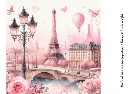 Paris background - CUP1294238_73451 | Craftsuprint