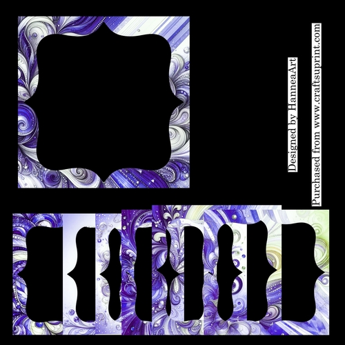 10 lilac frames - CUP1294841_73451 | Craftsuprint