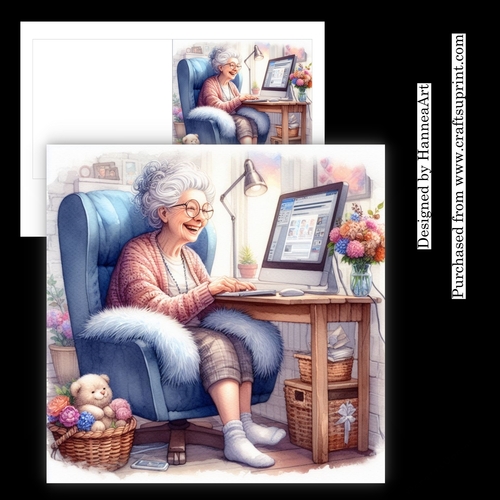 Grandma background, card front PU/CU/CU4CU - CUP1295207_73451 ...