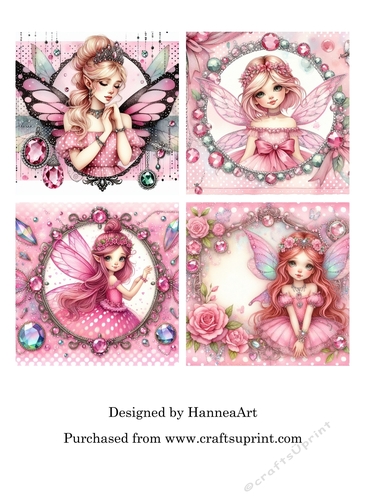 Fairy collage sheet - CUP1295967_73451 | Craftsuprint