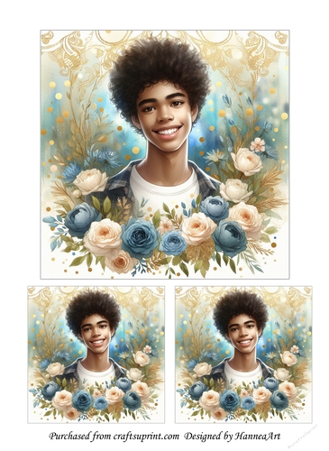 Teenager boy topper - CUP1297905_73451 | Craftsuprint