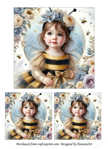 Cute girl topper - CUP1297938_73451 | Craftsuprint