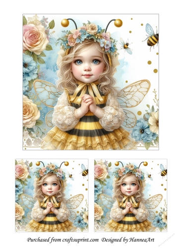 Cute girl topper - CUP1297941_73451 | Craftsuprint