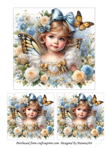 Cute girl topper - CUP1297954_73451 | Craftsuprint