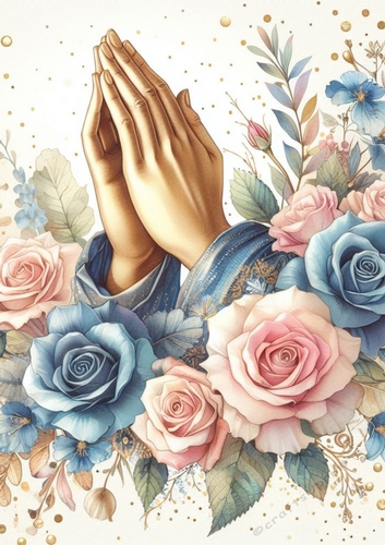 A4 praying hands - CUP1298067_73451 | Craftsuprint