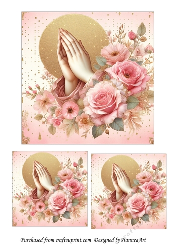Praying hands topper - CUP1298123_73451 | Craftsuprint