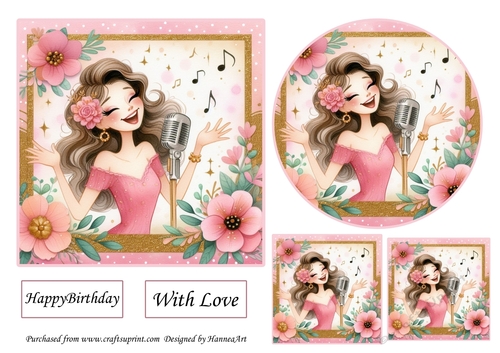 Girl topper - CUP1299783_73451 | Craftsuprint