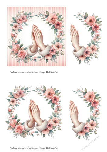 Praying hands topper - CUP1300295_73451 | Craftsuprint