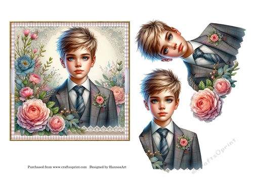 Teenager boy topper - CUP1300381_73451 | Craftsuprint