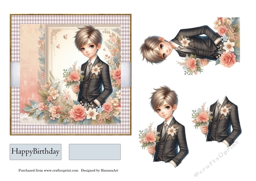 Teenager boy topper - CUP1300383_73451 | Craftsuprint