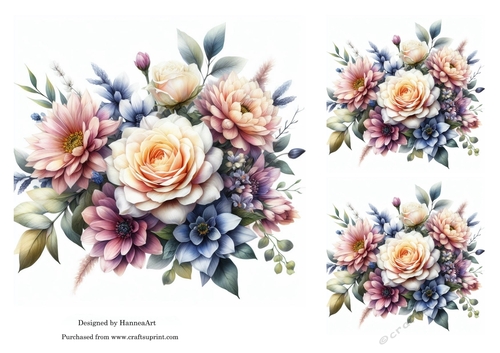 Floral topper - CUP1302065_73451 | Craftsuprint